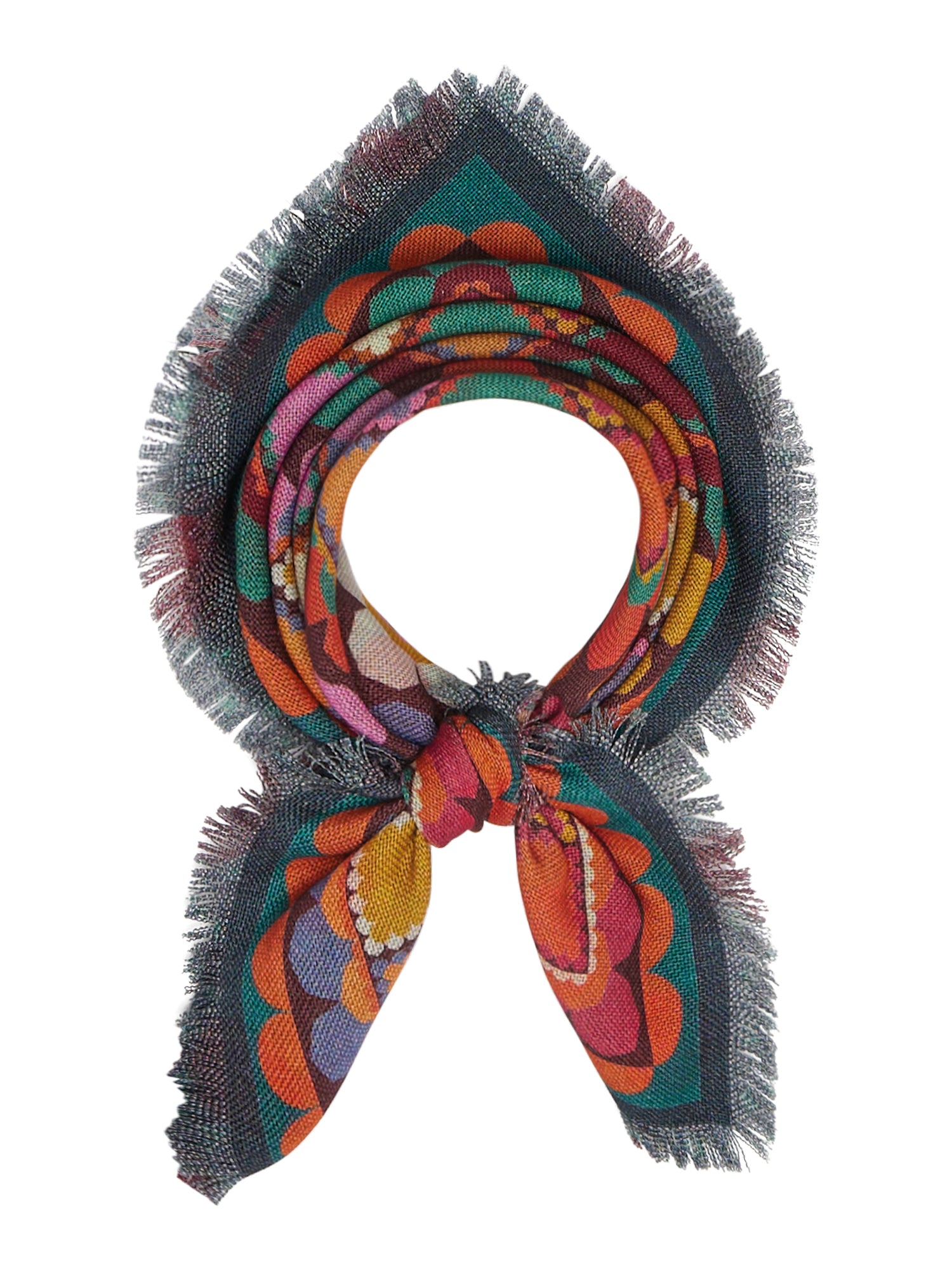 WOOL 68X68 DOUBLE PRINTED BANDANA – Franco Ferrari
